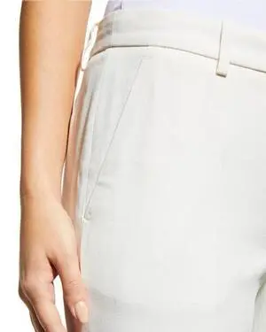 Alexander McQueen Leaf Crepe Classic Suiting Pants - Ivory