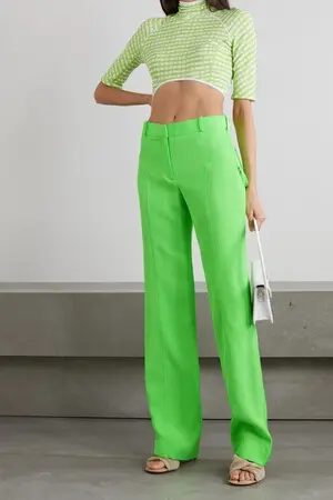 Jacquemus Meloia Paneled Straight-leg Pants
