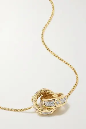 David Yurman Modern Renaissance Diamond Necklace - Gold