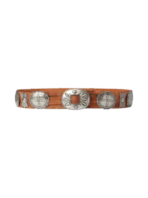 RALPH LAUREN Casted Concho Leather Belt
