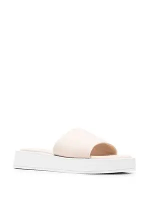 Calvin Klein Monogram-vamp Chunky Sole Slides