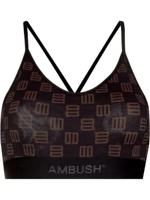 AMBUSH Monogram-print Bra Top