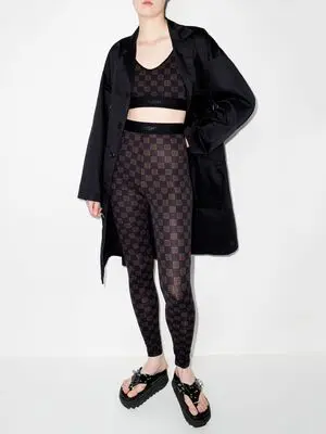 AMBUSH Monogram-print Bra Top