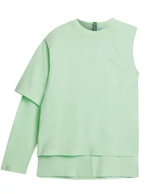 Y3 Asymmetric Layered T-shirt