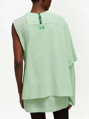 Y3 Asymmetric Layered T-shirt