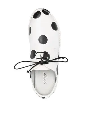 Marsèll Polka Dot Leather Derby Shoes
