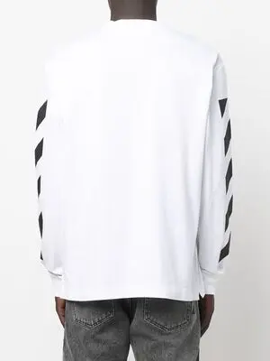 Off-White Logo-print Long-sleeve T-shirt - White