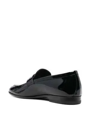 SCAROSSO Marzio Patent Leather Loafers - Black