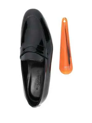 SCAROSSO Marzio Patent Leather Loafers - Black