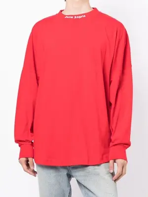 Palm Angels Logo-print Long-sleeve Top