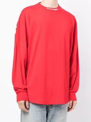 Palm Angels Logo-print Long-sleeve Top