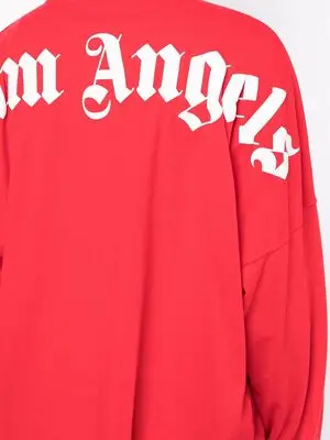 Palm Angels Logo-print Long-sleeve Top