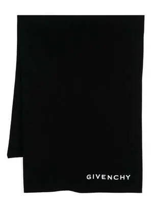 Givenchy 4g-embroidered Scarf - Black