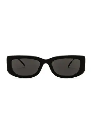 Prada Rectangle Sunglasses - Black & Dark Grey