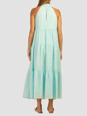 Trina Turk Sunglasses Gingham Maxi Dress
