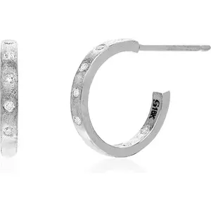 Sethi Couture Dunes Diamond Huggie Hoop Earrings - 18k Wg