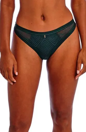 Freya Tailored Brazilian Briefs - Deep Emerald