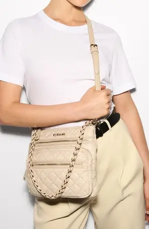 Mz Wallace Downtown Crosby Crossbody Bag - Buff