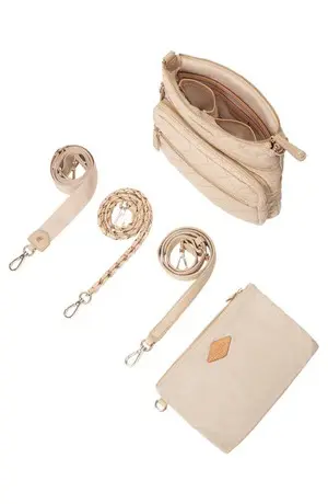 Mz Wallace Downtown Crosby Crossbody Bag - Buff