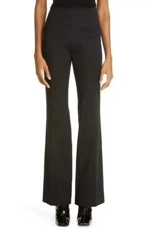 COURREGES Stretch Crepe Bootcut Trousers