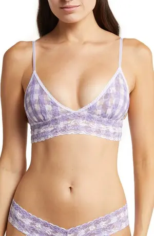 Hanky Panky Padded Lace Bralette - Varsity Gingham