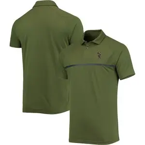 LEVELWEAR Chicago White Sox Delta Sector Raglan Polo - Olive