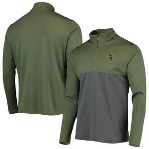 LEVELWEAR Chicago White Sox Delta Pursue Quarter-zip Jacket - Olive
