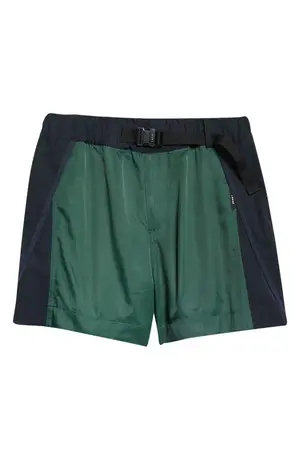 Sacai Belted Colorblock Twill Shorts