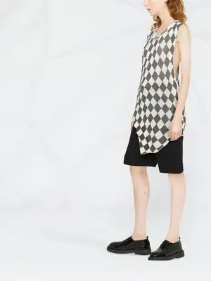MAISON MARGIELA Checkerboard Knitted Top