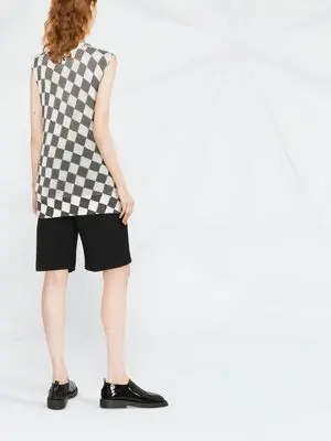 MAISON MARGIELA Checkerboard Knitted Top