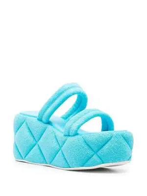 LE SILLA Quilted Platform Sandals