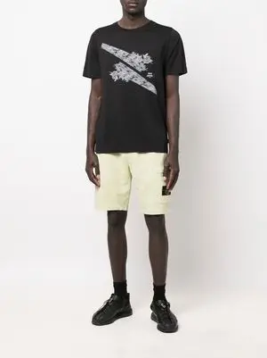 Stone Island Compass-patch Track Shorts