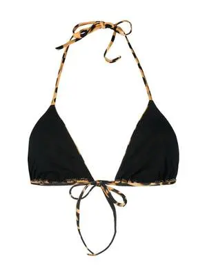 Dsquared2 Leopard-print Halterneck Bikini Top