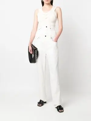 AC9 Double-waist Straight-leg Jeans