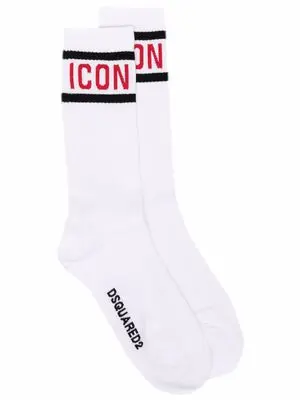 Dsquared2 Logo Embroidered Socks