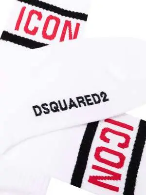 Dsquared2 Logo Embroidered Socks