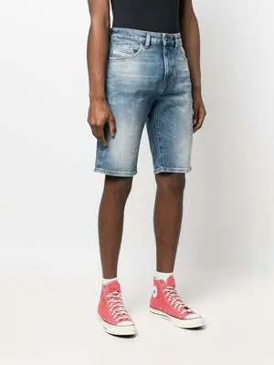 DIESEL® Distressed Straight-leg Denim Shorts