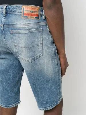 DIESEL® Distressed Straight-leg Denim Shorts