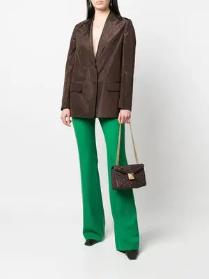 Valentino Garavani Crinkled Silk Single-breasted Blazer