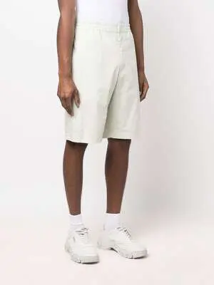 AMBUSH Elasticated Waist Cotton Bermuda Shorts - Green
