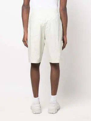 AMBUSH Elasticated Waist Cotton Bermuda Shorts - Green