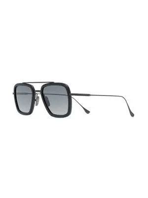 Dita Flight Square-frame Sunglasses - Black