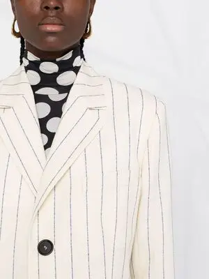Marni Striped Virgin Wool Blazer