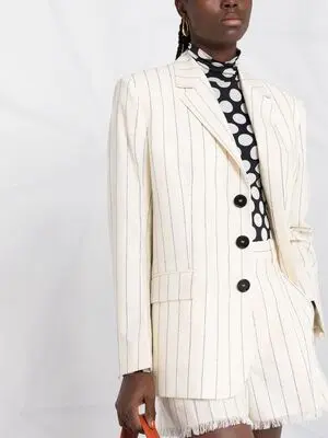 Marni Striped Virgin Wool Blazer