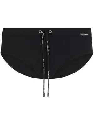 Dolce & Gabbana High-waisted Swim Briefs - Black