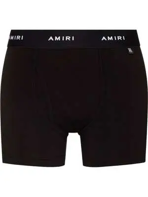 Amiri Logo-waistband Briefs - Black