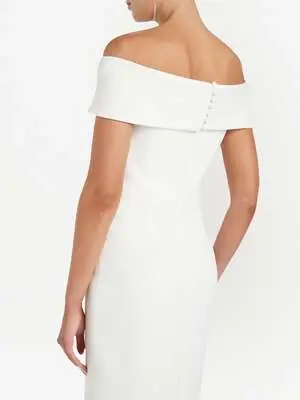 Rebecca Vallance Amore Off-shoulder Midi Dress - White
