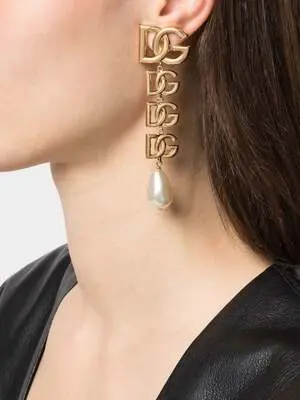 Dolce & Gabbana Logo Drop Single Earring