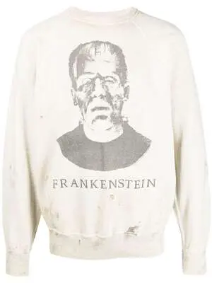 SAINT MXXXXXX Saint Michael Frankenstein Sweatshirt - Grey