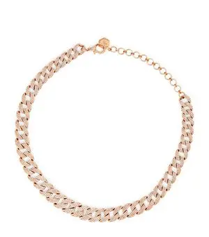 Shay And Pavé Diamond Links Choker